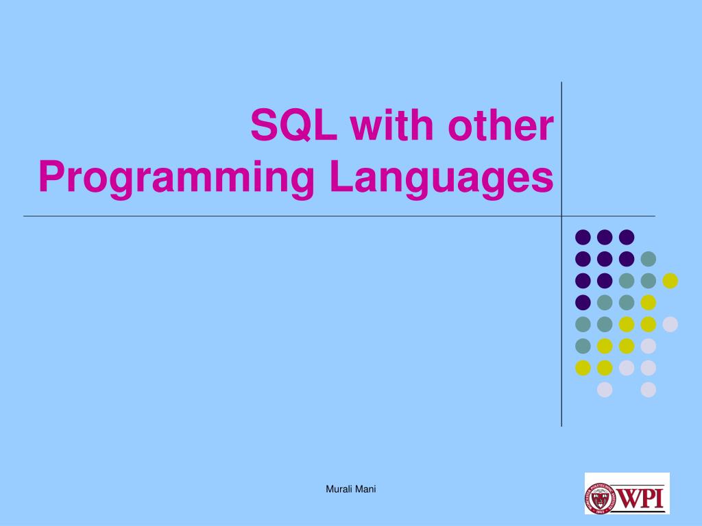 PPT - Efficient Integration of SQL with General Purpose Programming ...