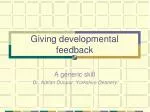 PPT - Giving Effective Feedback PowerPoint Presentation, free download ...