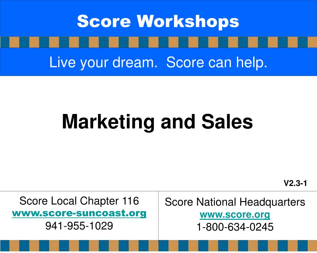PPT - Score Workshops PowerPoint Presentation, free download - ID:3125142
