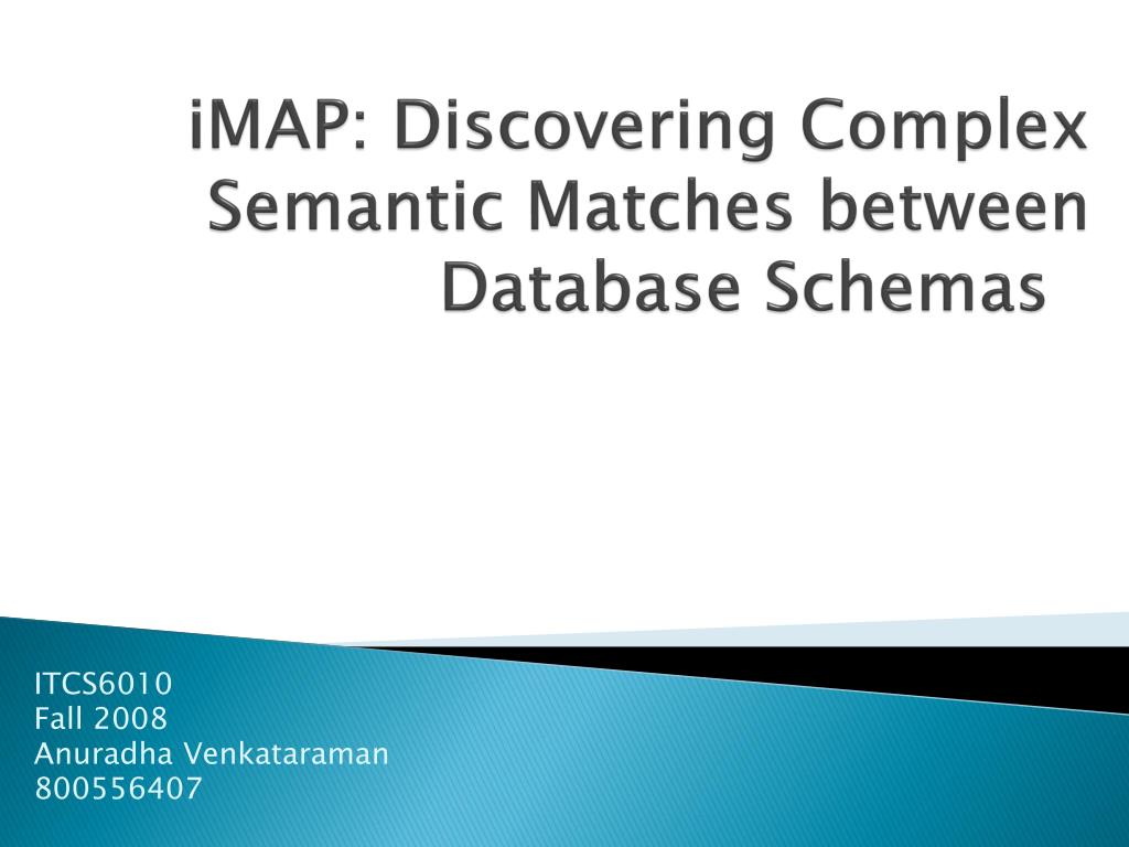 PPT - iMAP: Discovering Complex Semantic Matches between Database ...