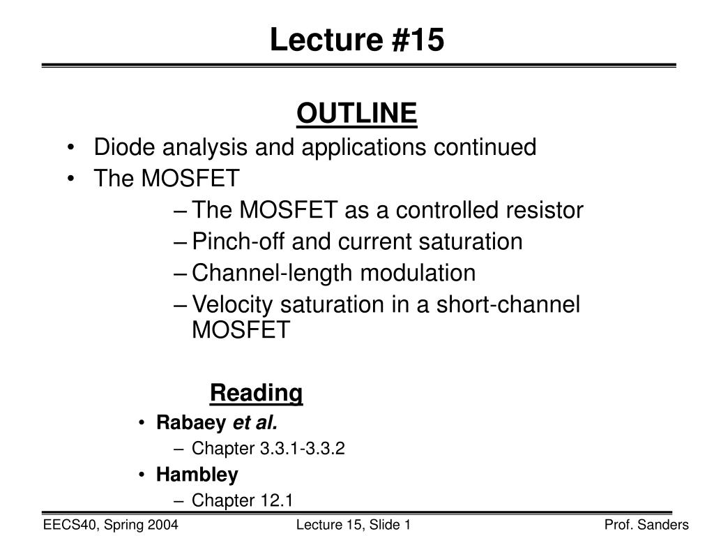 PPT - Lecture #15 PowerPoint Presentation, free download - ID:3127185