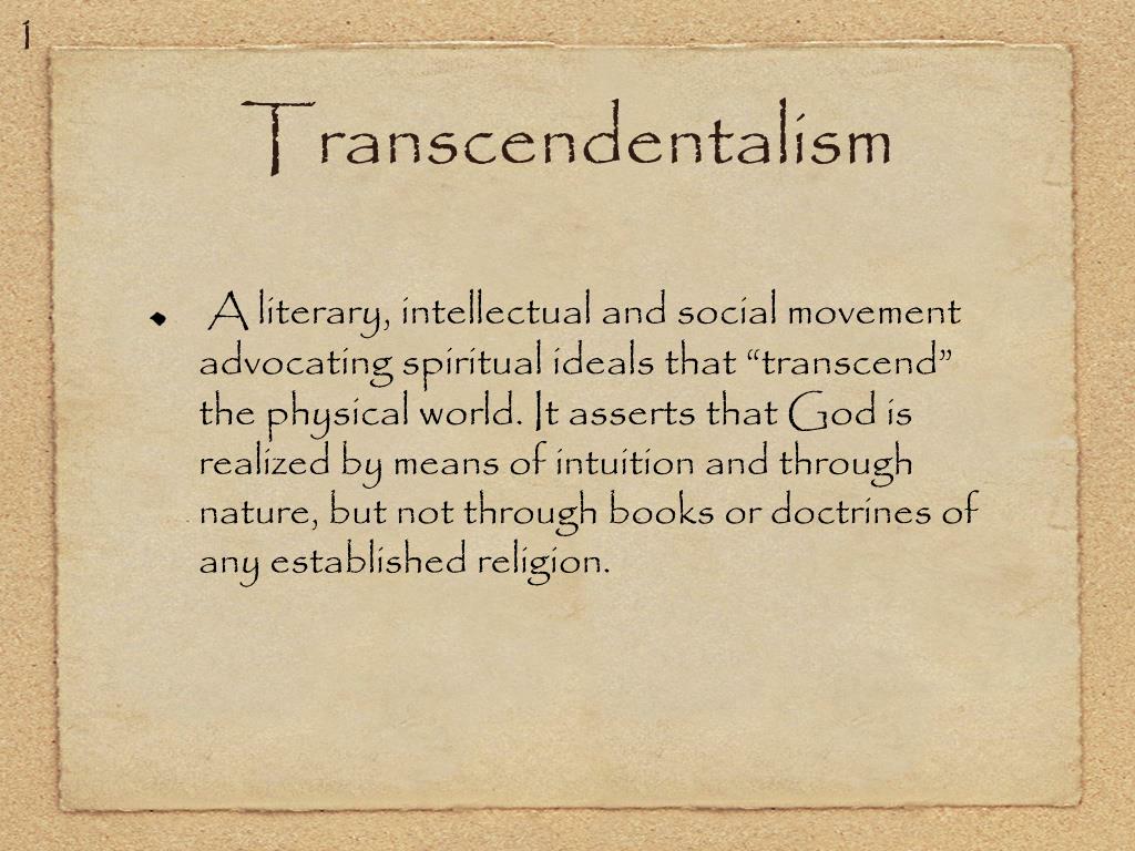 PPT - Transcendentalism PowerPoint Presentation, free download - ID:3130075