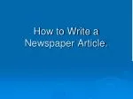 PPT - How to Write a Review Article PowerPoint Presentation, free ...