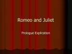 PPT - The Tragedy of Romeo and Juliet Prologue PowerPoint Presentation ...