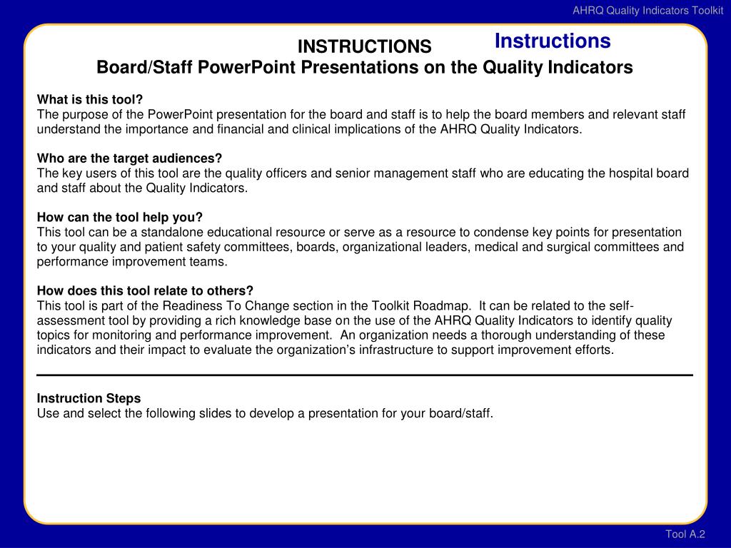 PPT - Instructions PowerPoint Presentation, free download - ID:3134518
