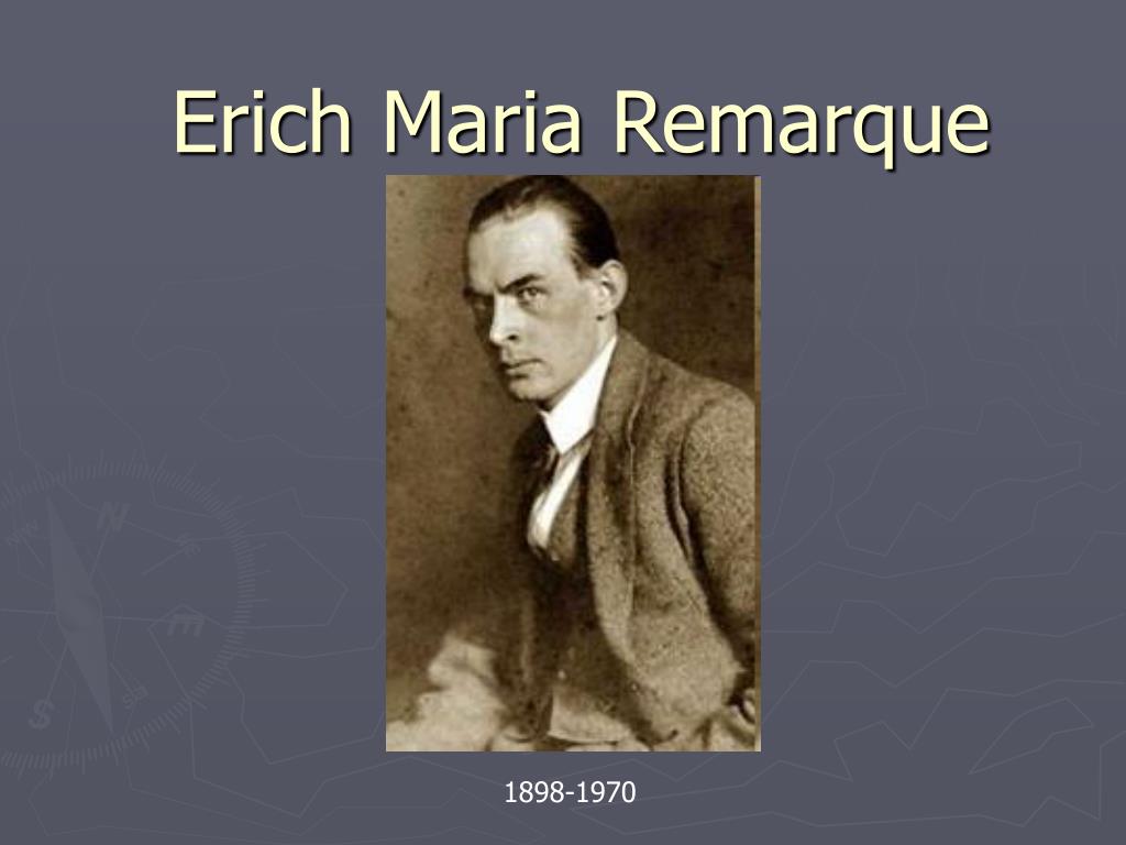 PPT - Erich Maria Remarque PowerPoint Presentation, free download - ID ...