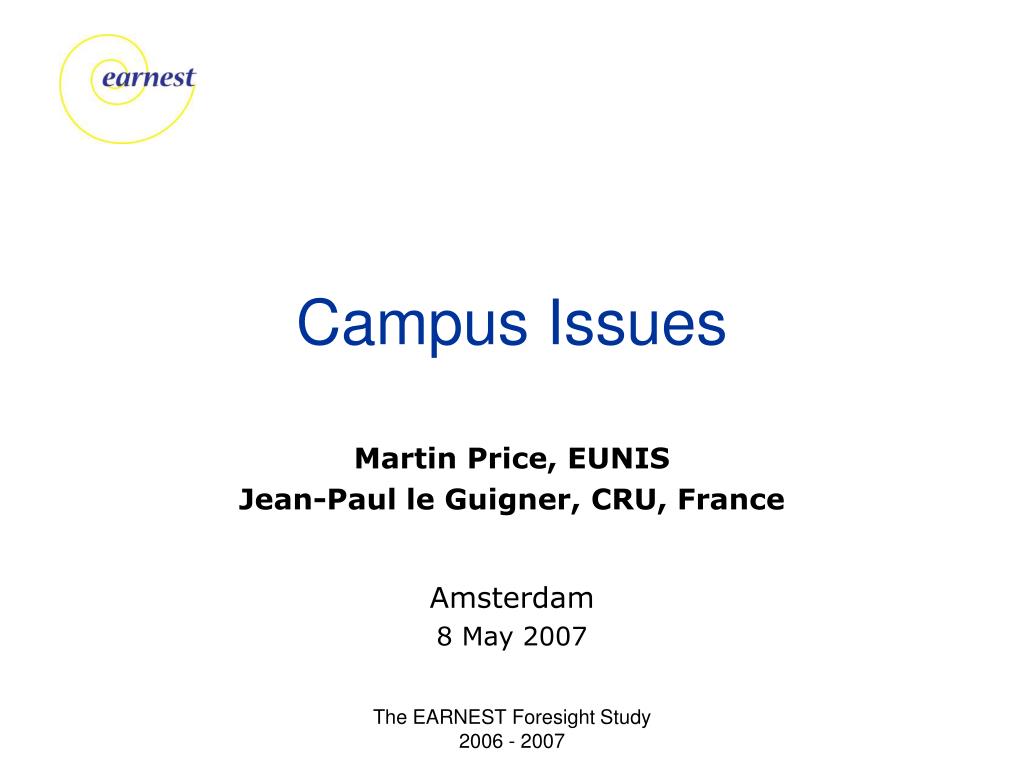 PPT - Campus Issues PowerPoint Presentation, free download - ID:3136685