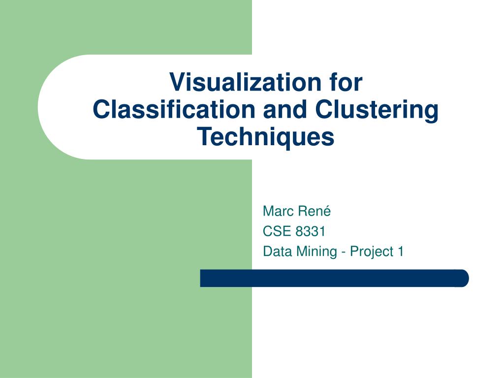 PPT - Visualization for Classification and Clustering Techniques ...