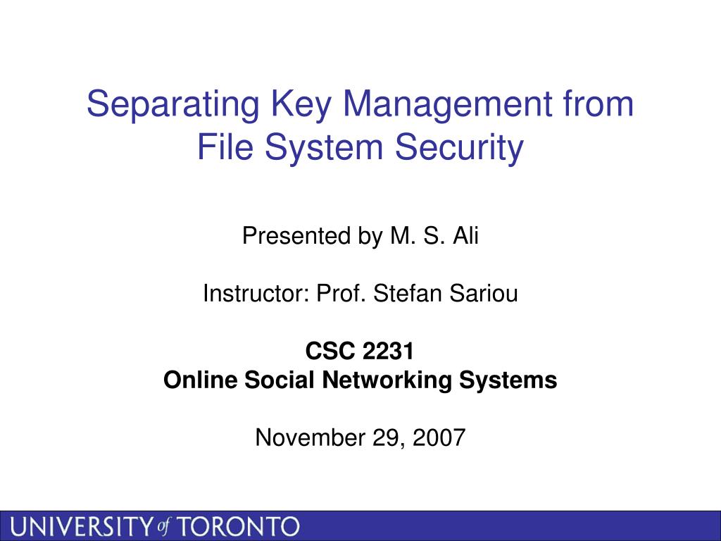 PPT - Secure File System for Internet-scale Distribution PowerPoint ...
