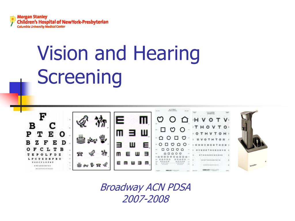 PPT - Vision and Hearing Screening PowerPoint Presentation, free ...