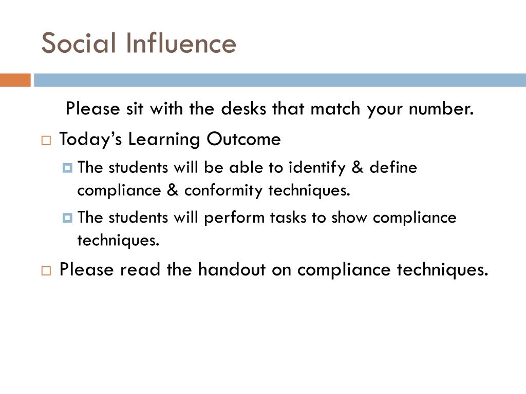 PPT - Social Influence PowerPoint Presentation, free download - ID:3140606