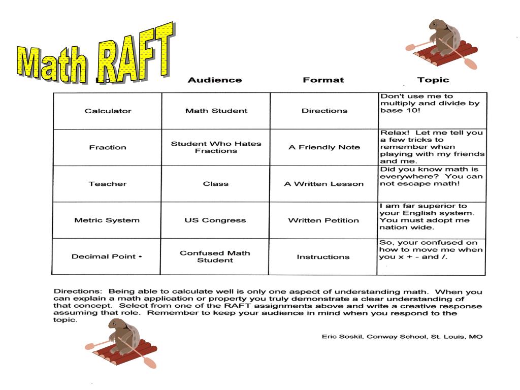 PPT - Math RAFT PowerPoint Presentation, free download - ID:3141332