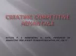 PPT - Creating Competitive Advantage PowerPoint Presentation, free ...