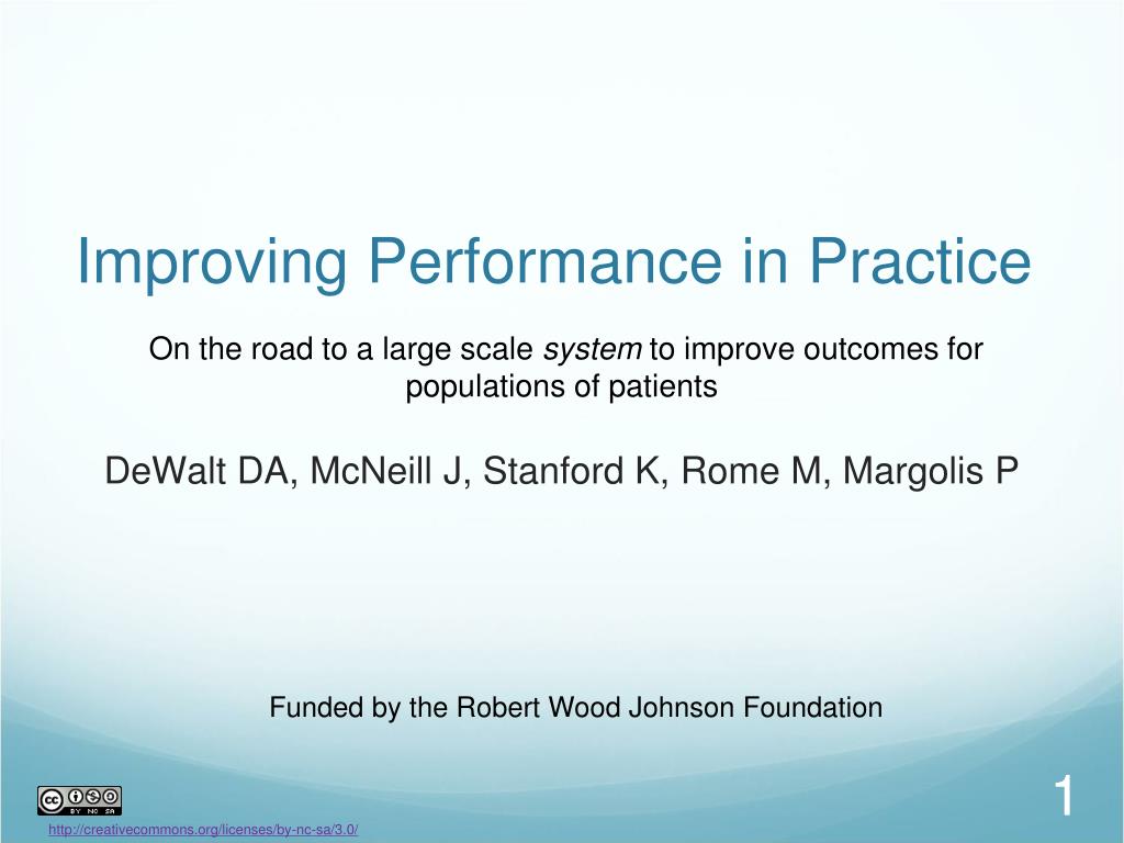 PPT - Improving Performance in Practice PowerPoint Presentation, free ...