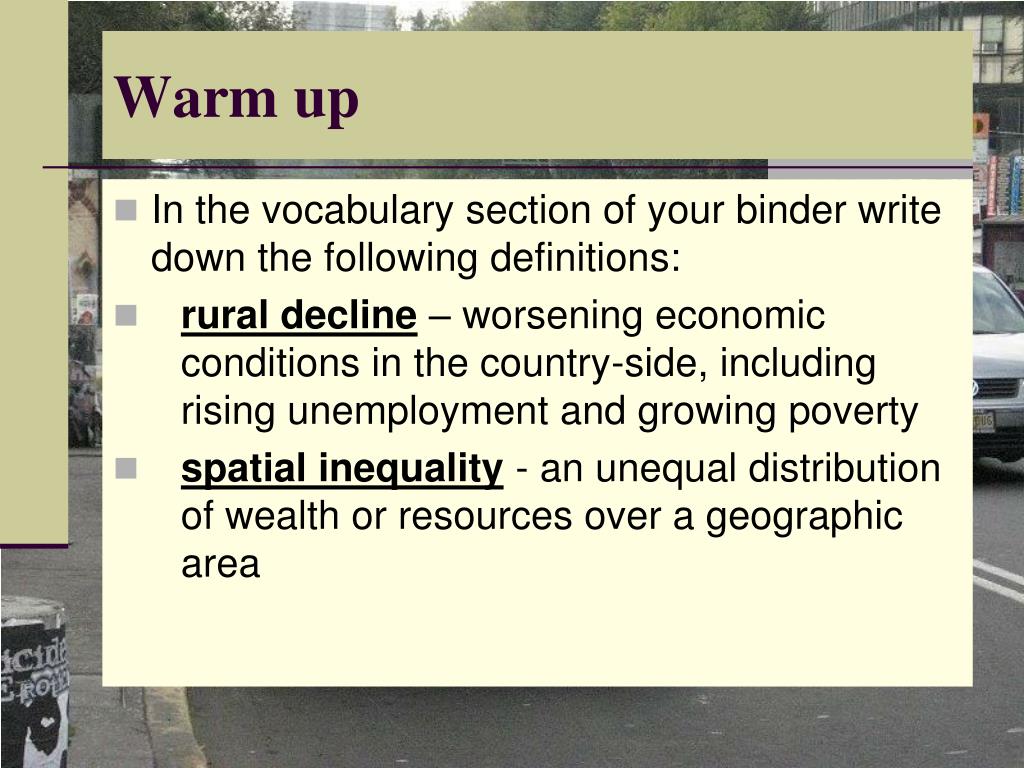 PPT - Exploring Spatial Inequality: Rural Decline in Mexico City ...