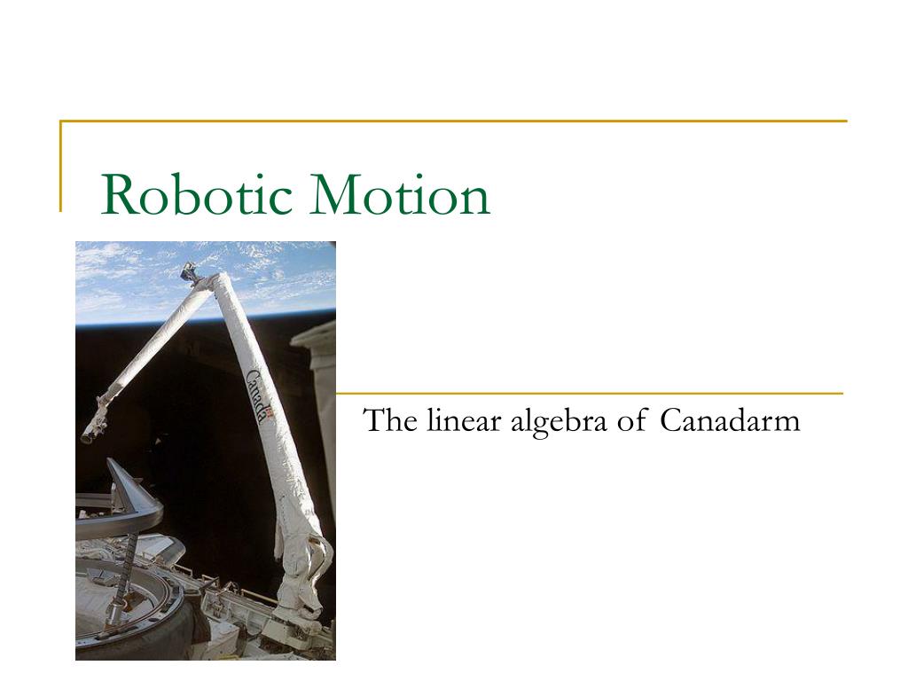 PPT - Robotic Motion PowerPoint Presentation, free download - ID:3145111