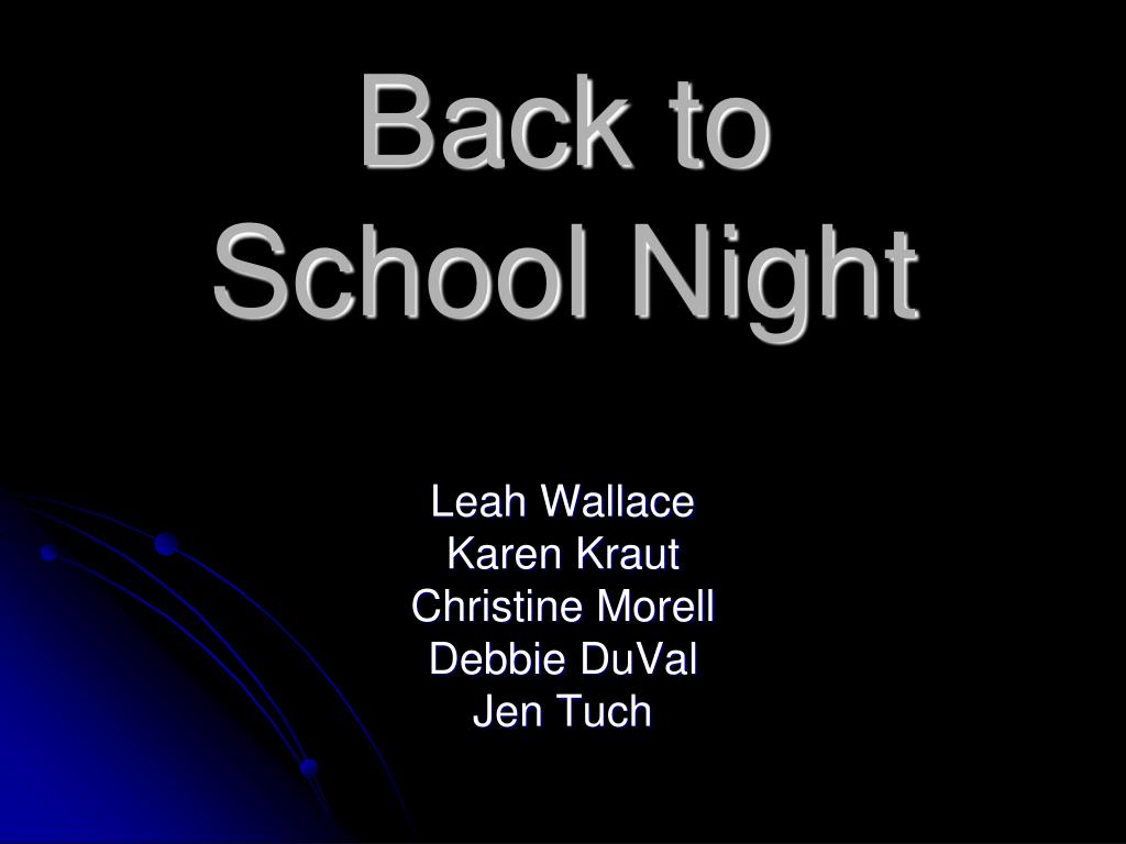 PPT - Back to School Night PowerPoint Presentation, free download - ID ...