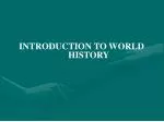 PPT - Intro to World History PowerPoint Presentation, free download ...
