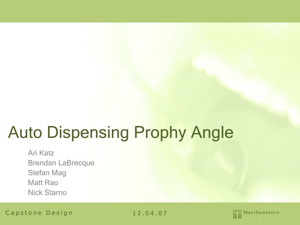 PPT - Auto Dispensing Prophy Angle PowerPoint Presentation, free ...
