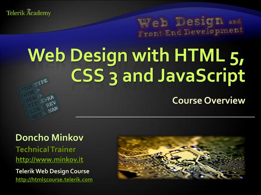 Ppt Web Design With Html 5 Css 3 And Javascript Powerpoint Presentation Id3147616