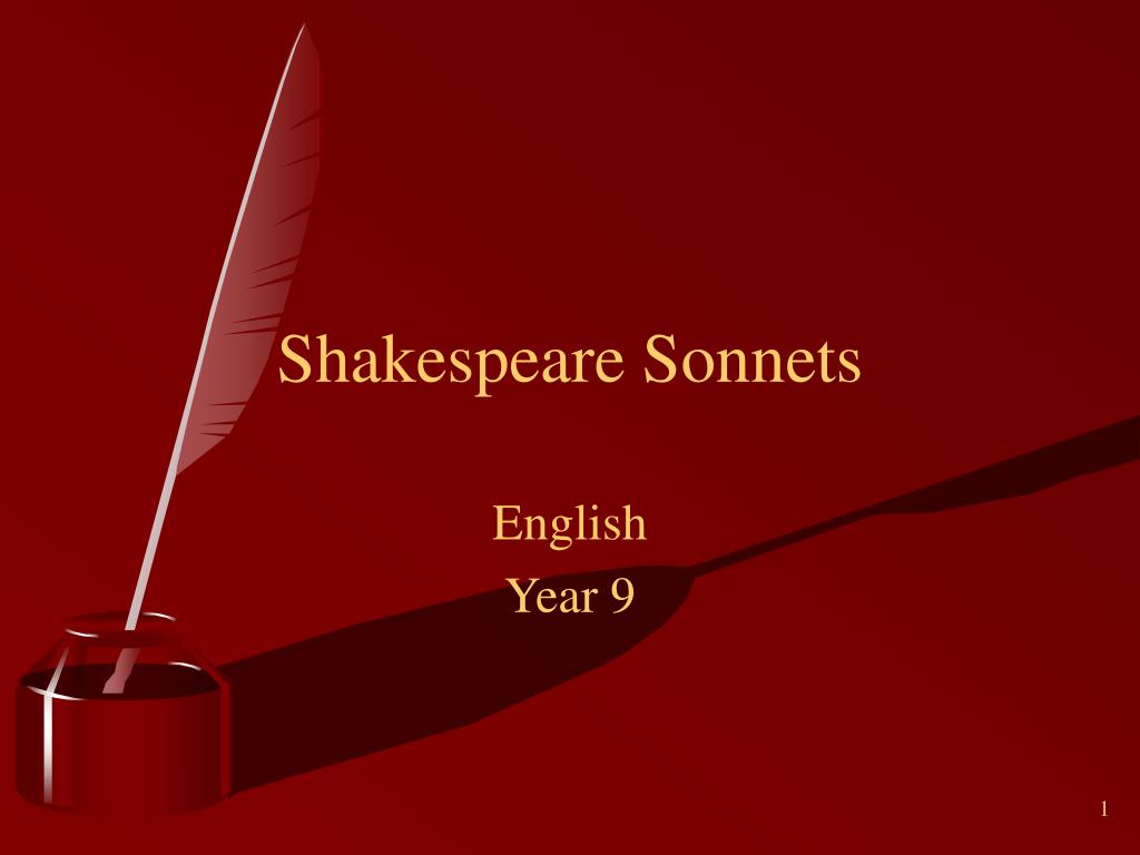 PPT - Shakespeare Sonnets PowerPoint Presentation, free download - ID ...