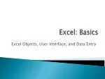 PPT - Excel Basics PowerPoint Presentation, free download - ID:6847451