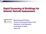 PPT - Rapid Visual Screening of Buildings for Potential Seismic ...