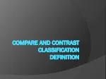 PPT - Classification and Definition PowerPoint Presentation, free ...