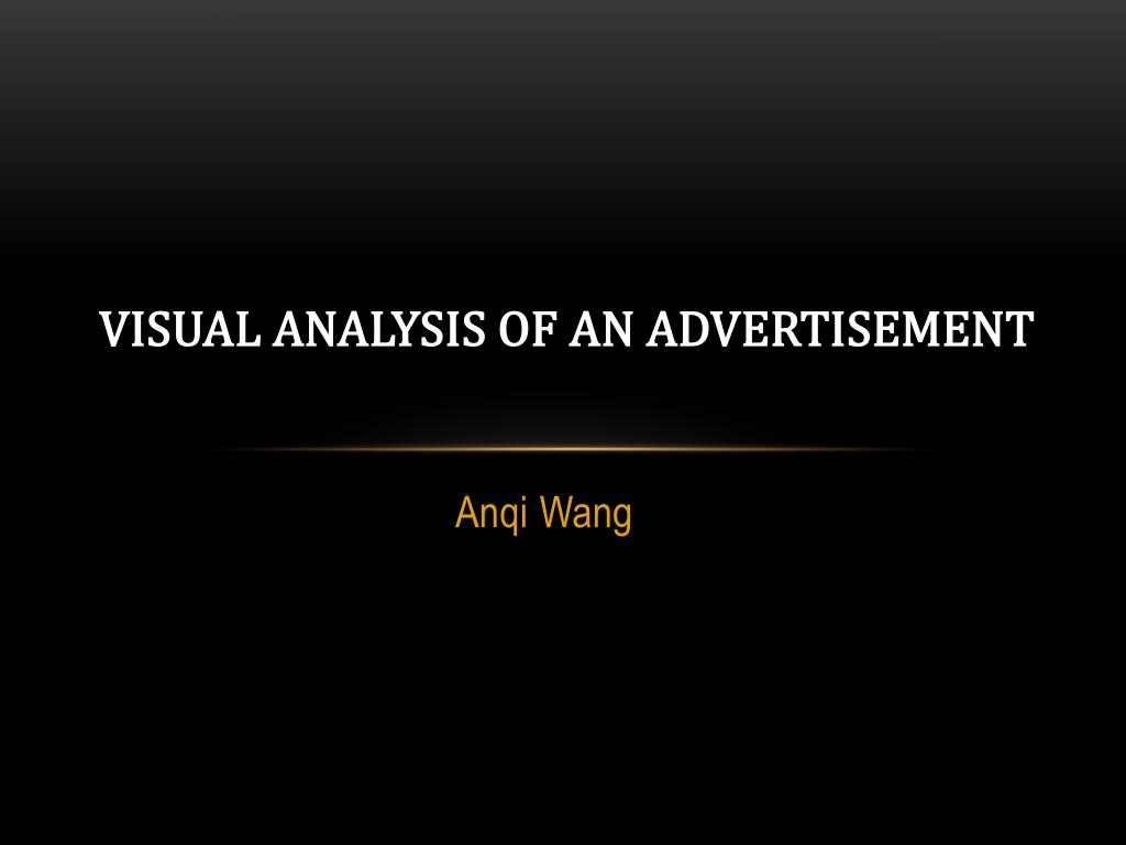 PPT - Visual Analysis of an Advertisement PowerPoint Presentation, free ...