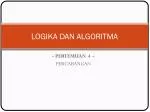 PPT - LOGIKA DAN ALGORITMA PowerPoint Presentation, free download - ID ...