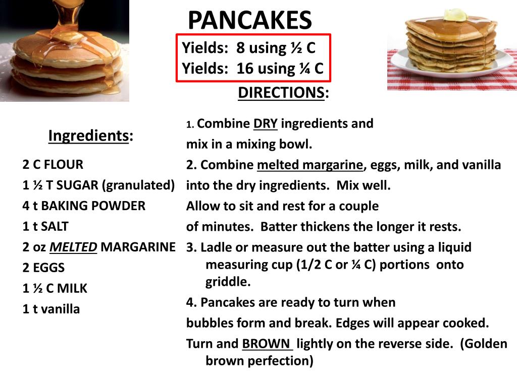 PPT - PANCAKES PowerPoint Presentation, free download - ID:3155689