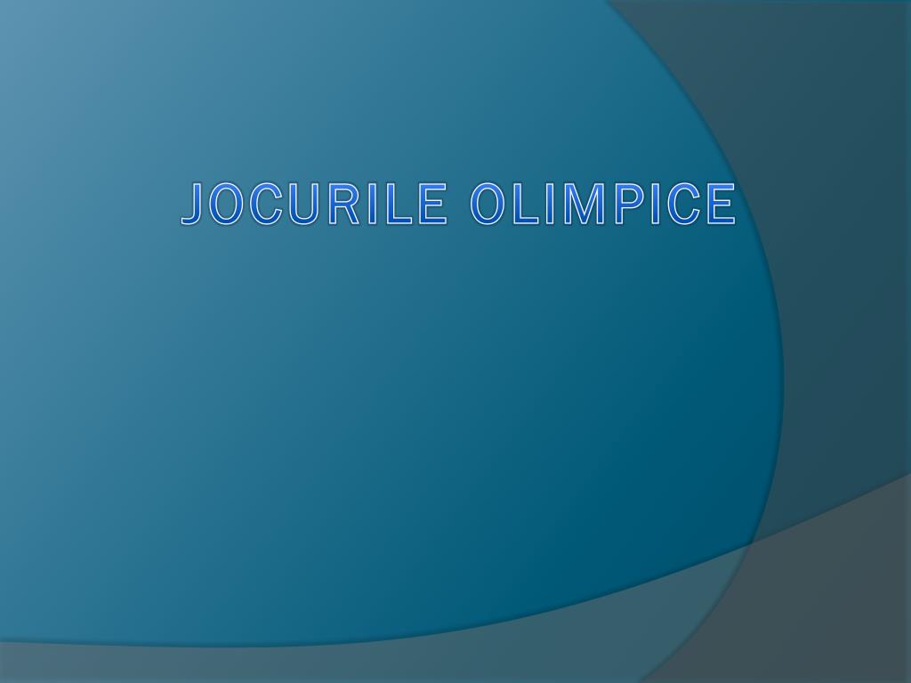 PPT - JOCURILE OLIMPICE PowerPoint Presentation, free download - ID:3156832