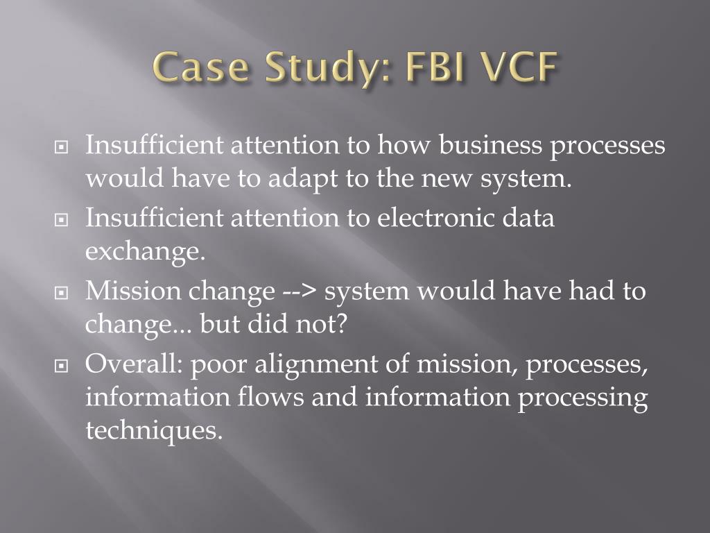 PPT - Case Study: FBI VCF PowerPoint Presentation, free download - ID ...