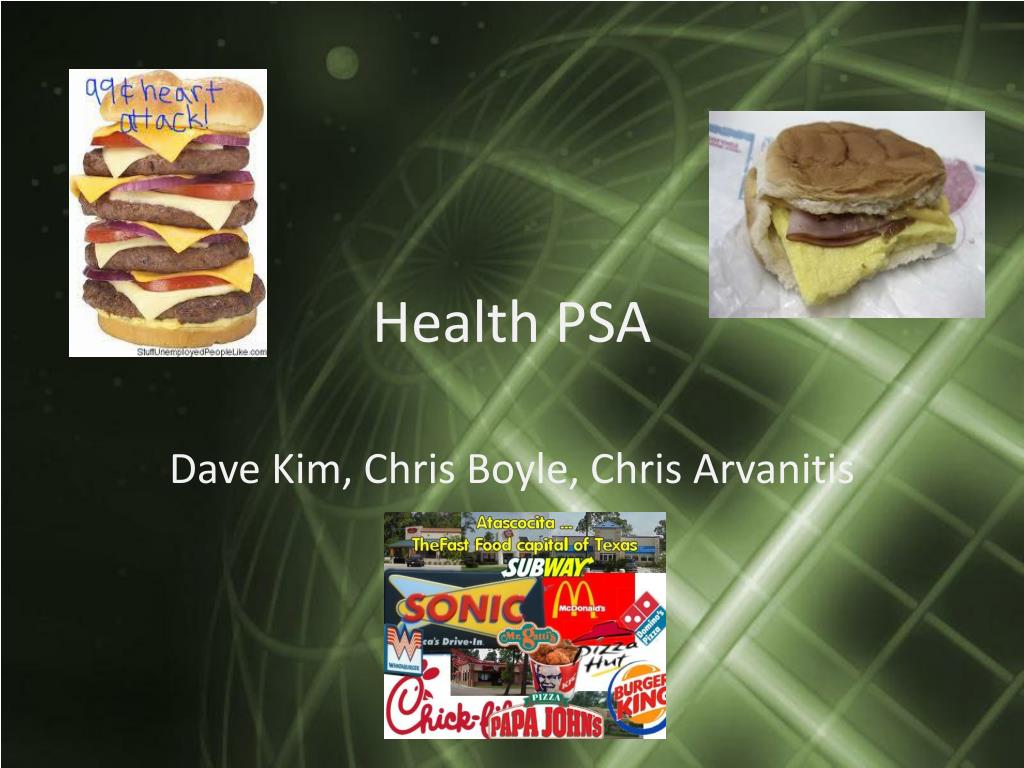 PPT - Health PSA PowerPoint Presentation, free download - ID:3160419
