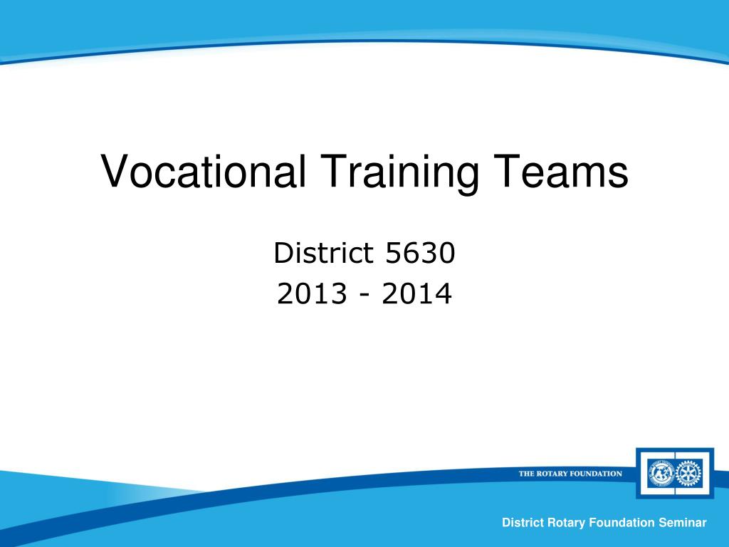 PPT - Vocational Training Teams PowerPoint Presentation, free download ...