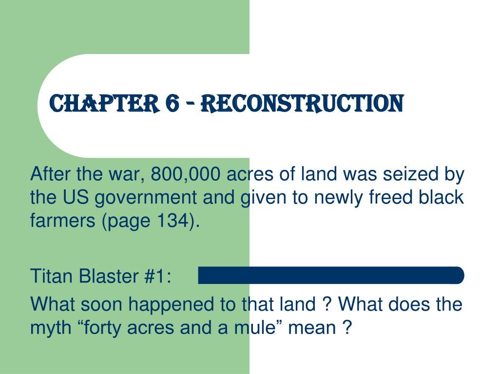 PPT - Chapter 6 - Reconstruction PowerPoint Presentation, free download ...