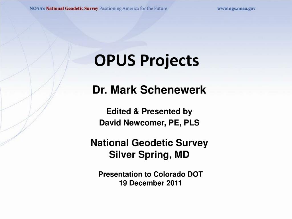 PPT - OPUS Projects PowerPoint Presentation, free download - ID:3166696