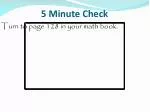 PPT - 5 MINUTE ASSESSMENT PowerPoint Presentation, free download - ID:25123