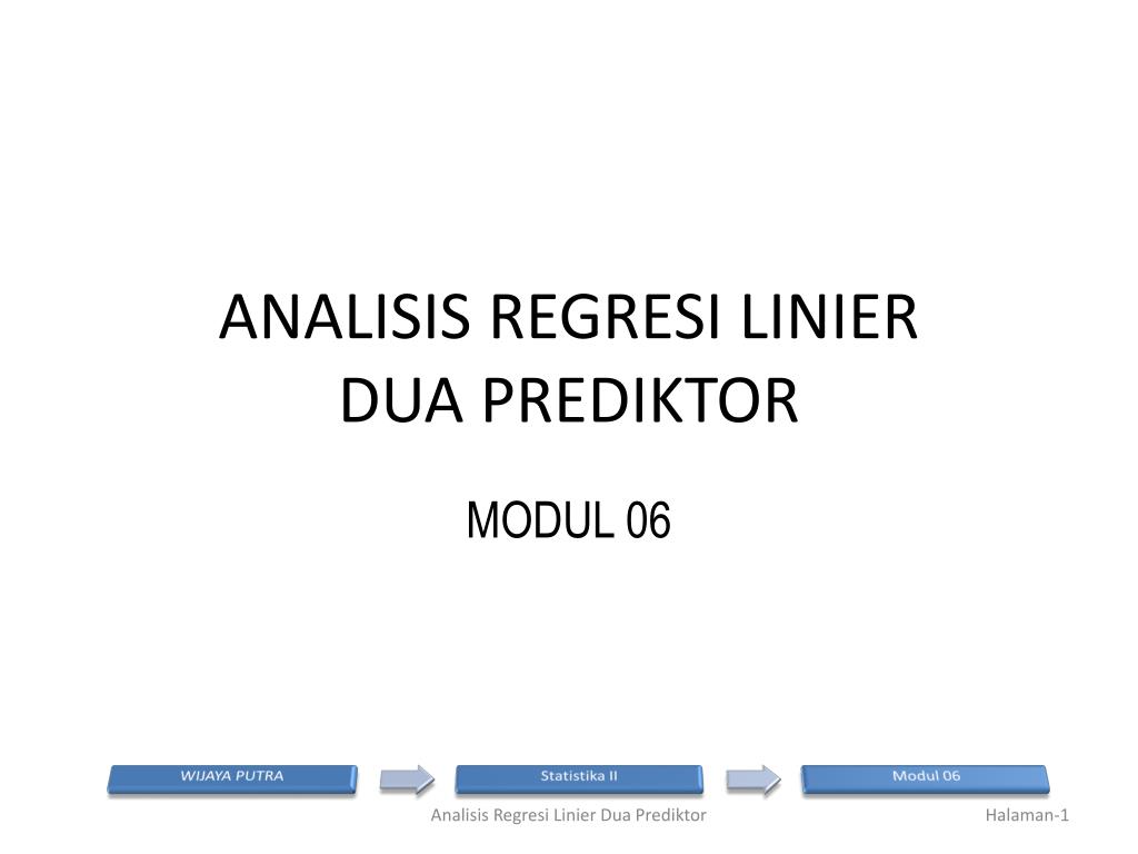 PPT - ANALISIS REGRESI LINIER DUA PREDIKTOR PowerPoint Presentation ...