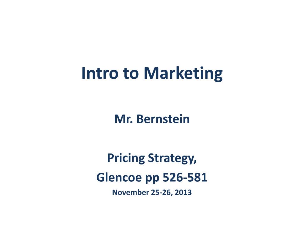 PPT - Intro to Marketing PowerPoint Presentation, free download - ID ...
