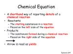 PPT - Chemical Equation PowerPoint Presentation, free download - ID:2964679