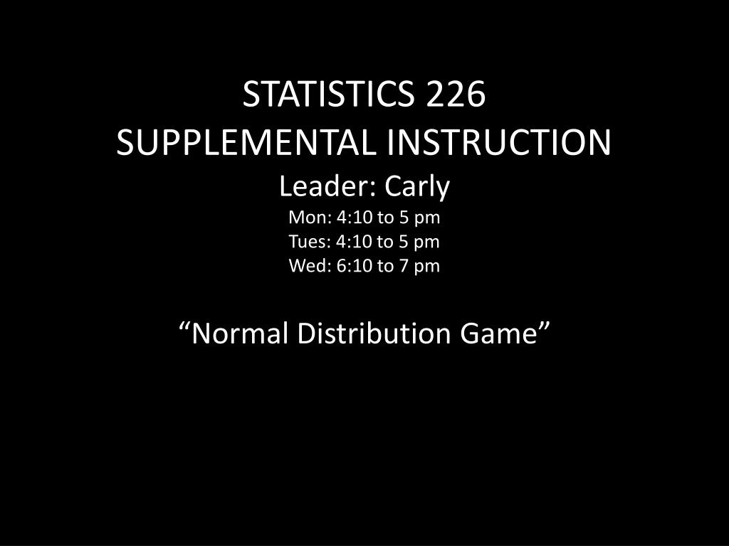 PPT - “Normal Distribution Game” PowerPoint Presentation, free download ...