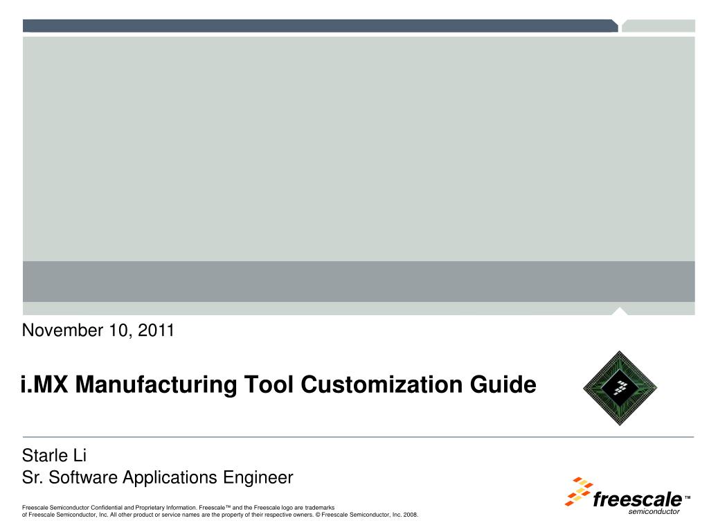 PPT - i.MX Manufacturing Tool Customization Guide PowerPoint ...