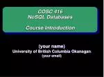 PPT - Introduction to NOSQL Databases PowerPoint Presentation, free ...