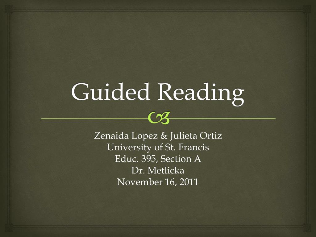 PPT - Guided Reading PowerPoint Presentation, free download - ID:3183850