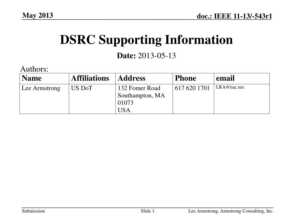 PPT - DSRC Supporting Information PowerPoint Presentation, free ...