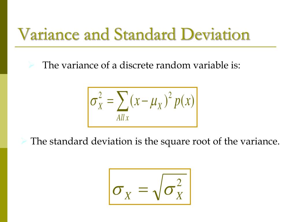PPT - Variance and Standard Deviation PowerPoint Presentation, free ...