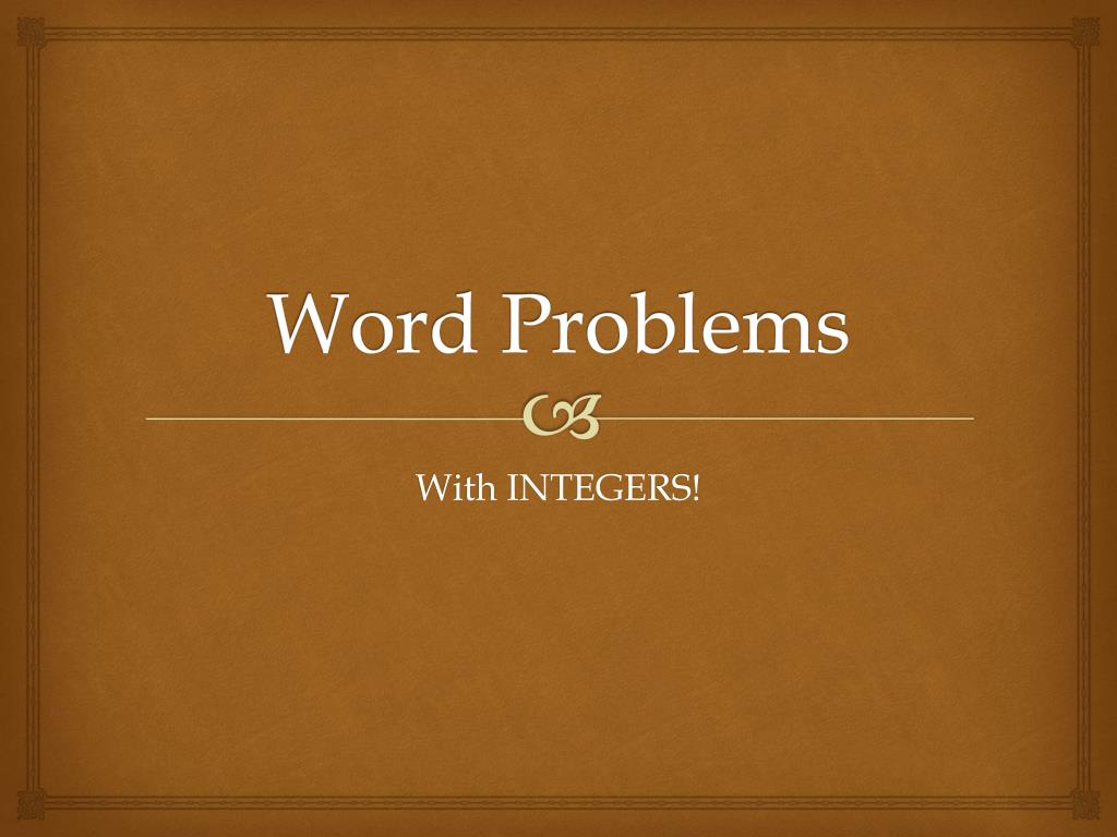 PPT - Word Problems PowerPoint Presentation, free download - ID:3189986
