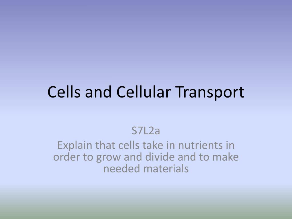 PPT - Cells and Cellular Transport PowerPoint Presentation, free ...