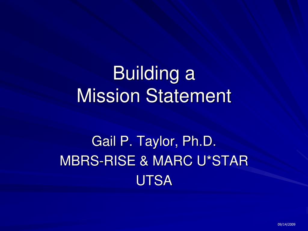 PPT - Building a Mission Statement PowerPoint Presentation, free ...